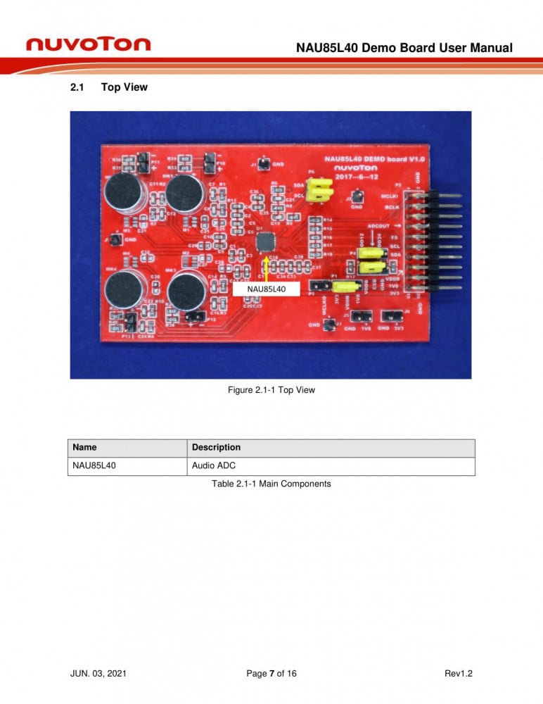 NAU85L40 manual page 7