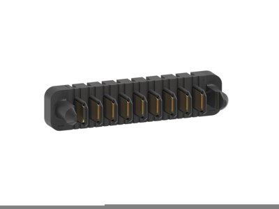 EXTreme Ten60Power Vertical Receptacle with Guides, 3 Split Power Circuits, 15 Signal Circuits