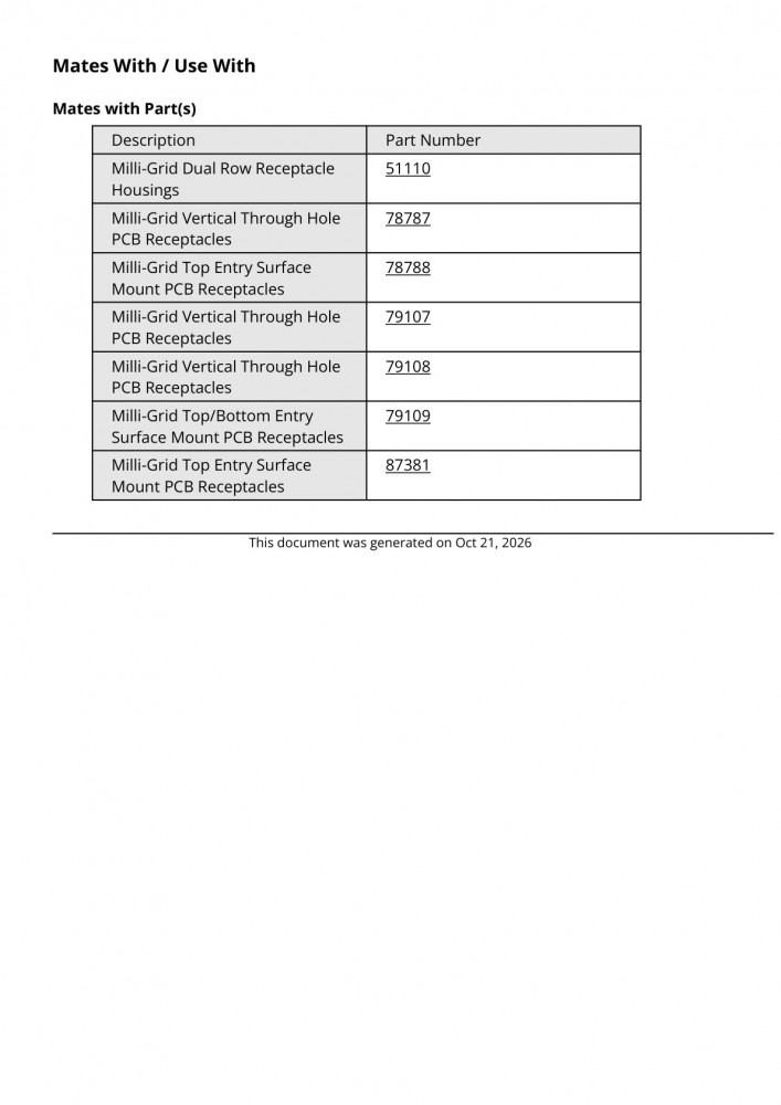 MOLEX 877590465 technical document preview, page 4