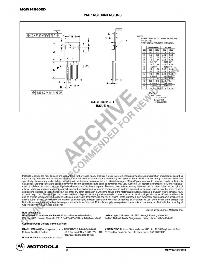 MGW14N60ED datasheet page 6