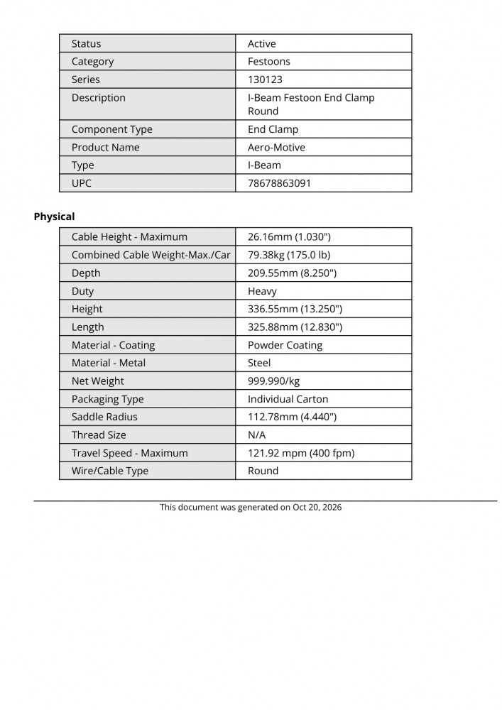 Technical document image 2 for MOLEX 1301230073