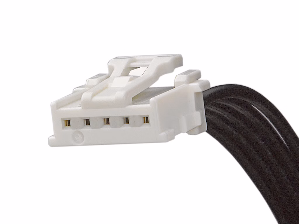 Mini-Lock-to-Mini-Lock Off-the-Shelf (OTS) Cable Assembly, 2.50mm Pitch,  Female-Female, Single Row, 100.00mm Length, 5 Circuits, Natural