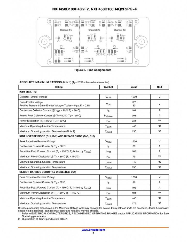 NXH450B100H4Q2 datasheet page 2