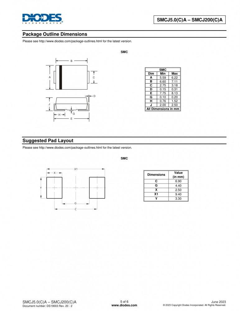 SMCJ11CA-13-F datasheet page 5