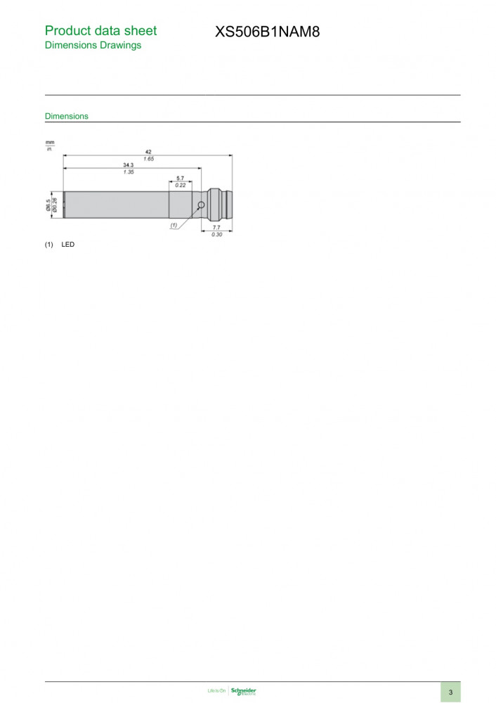 XS506B1NAM8 technical document page 3