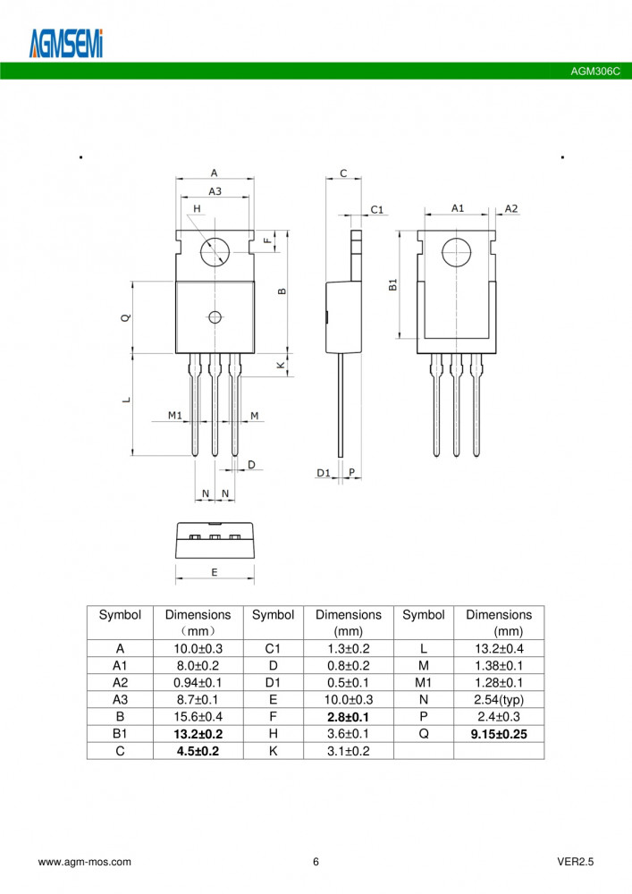 AGM306C datasheet page 6