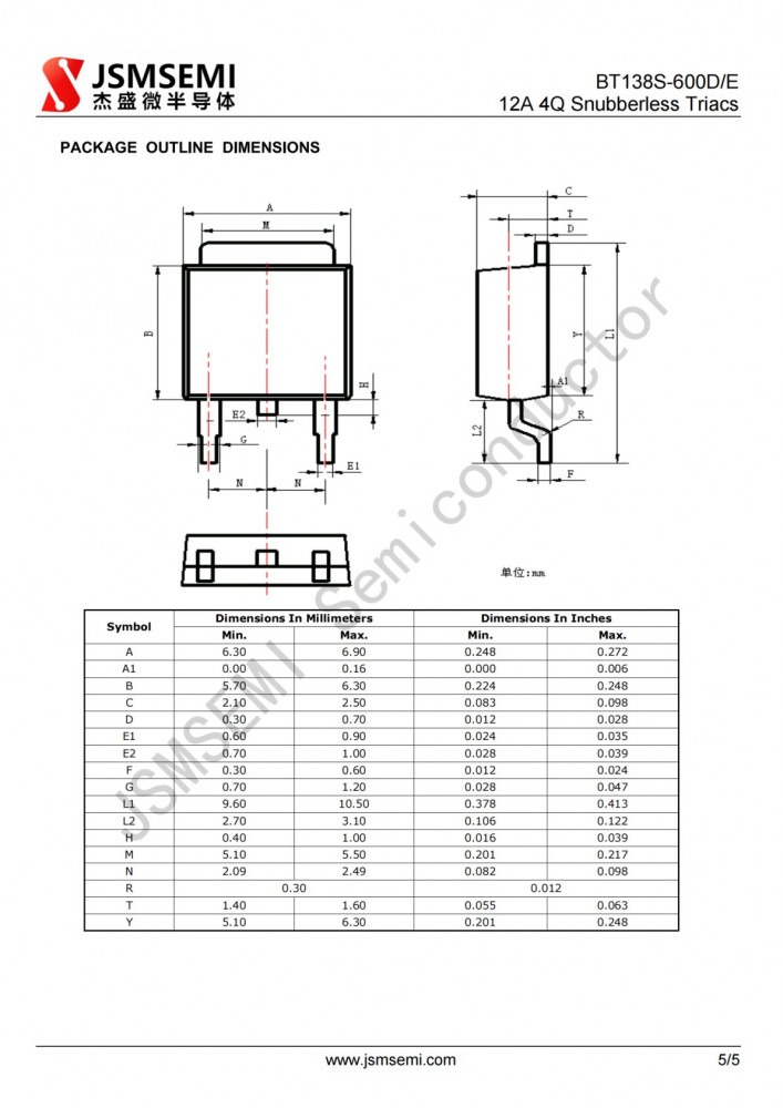 BT138S-600D datasheet page 5