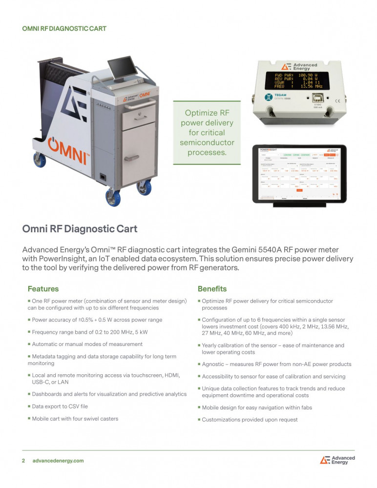 Omni RF Diagnostic Cart document page 2