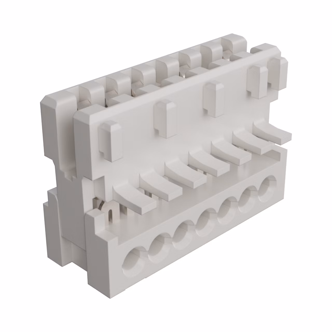 Appli-Mate RAST 2.5 IDT Housing, 2.50mm Pitch, Direct/Indirect, Female, 7 Circuits, Position Keys B, D and F Removed, Voided Circuit 4 and 6, Blue Color Stripe for sale