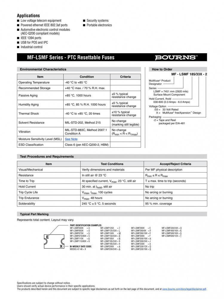 MF-LSMF datasheet page 2