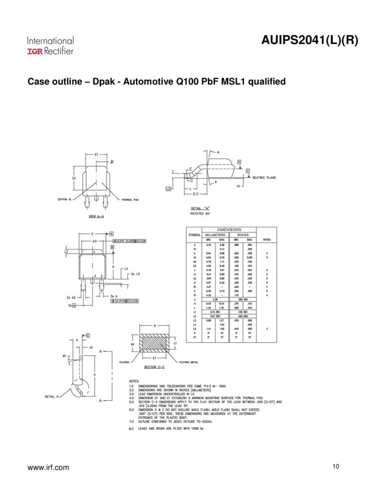 AUIPS2041R datasheet page 10
