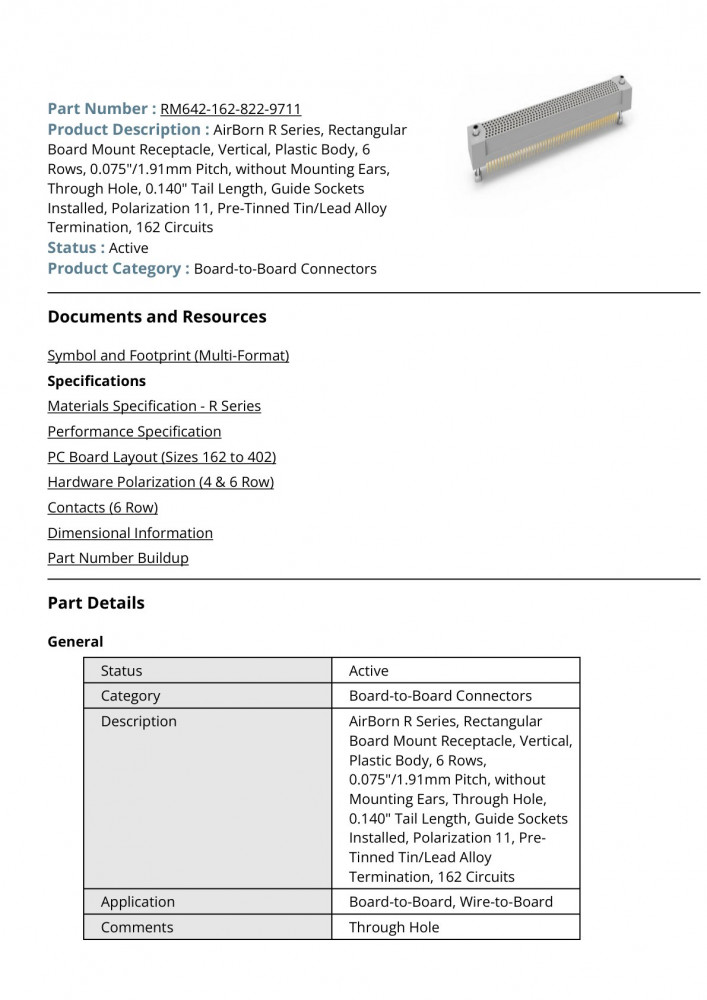 RM642-162-822-9711 technical document image, page 1