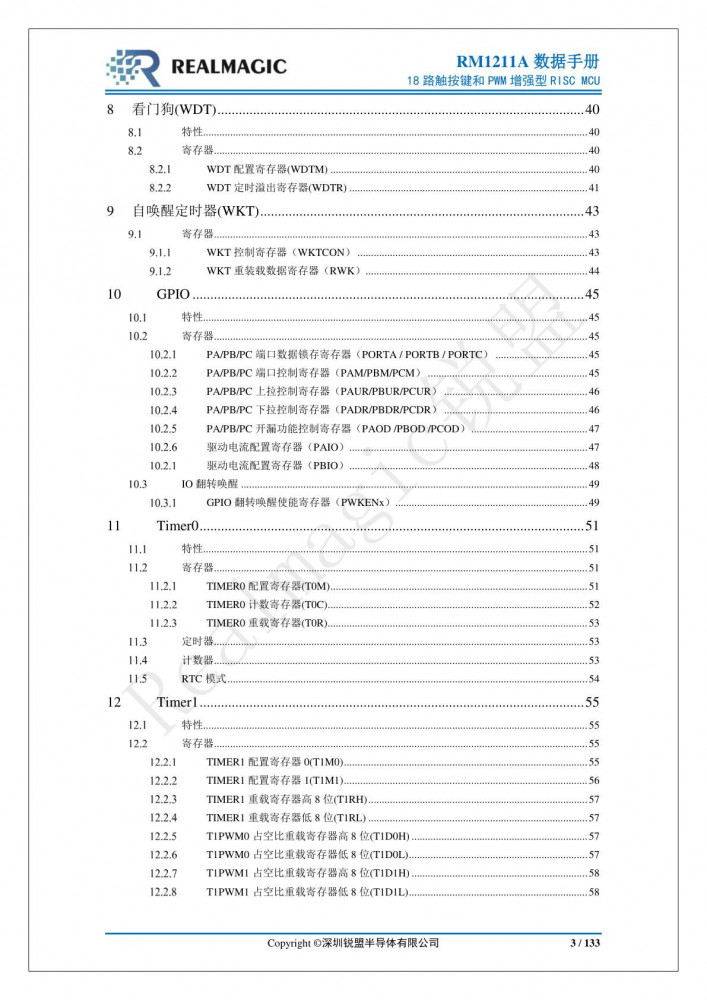 RM1211A datasheet page 3
