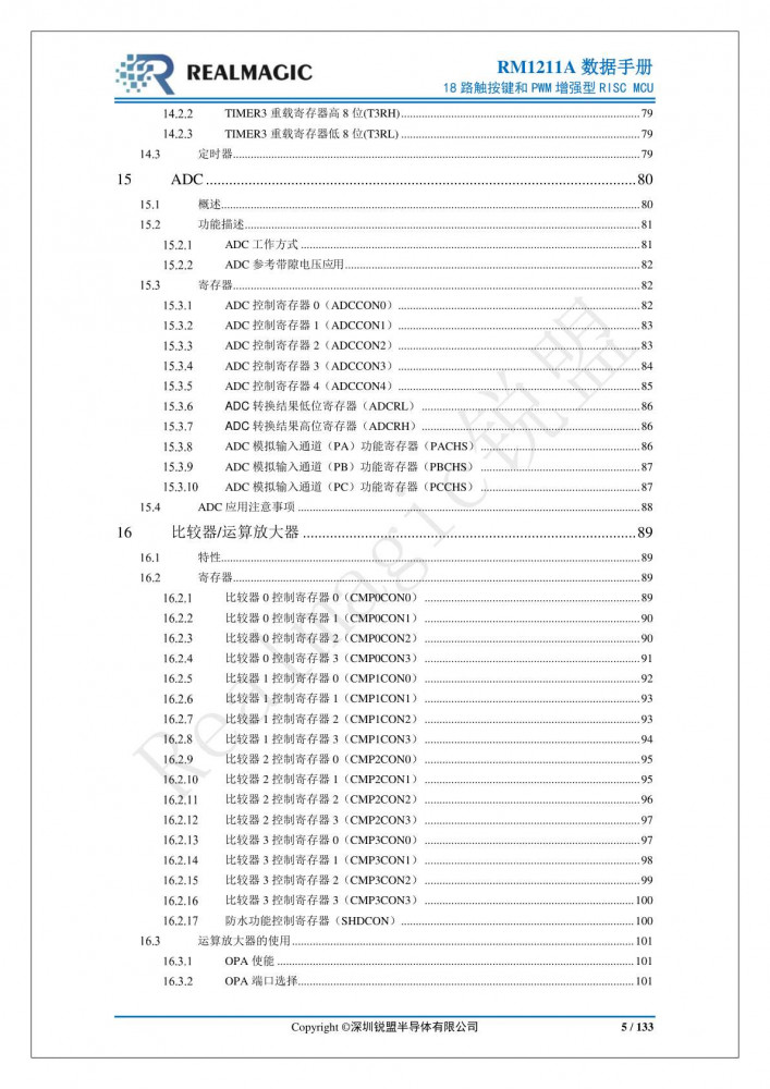 RM1211A datasheet page 5