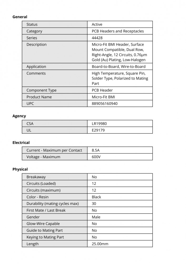 Product document page 2