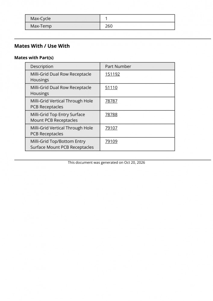 MOLEX 1511195046 technical document image 4