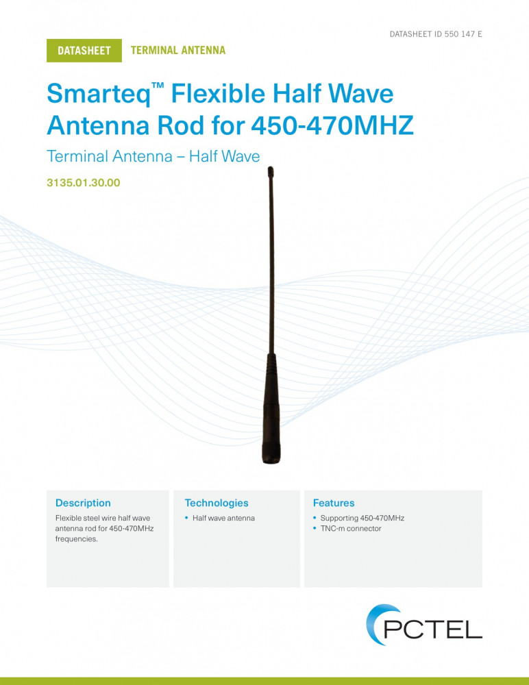 Technical document page 1 for antenna model 3135.01.30.00