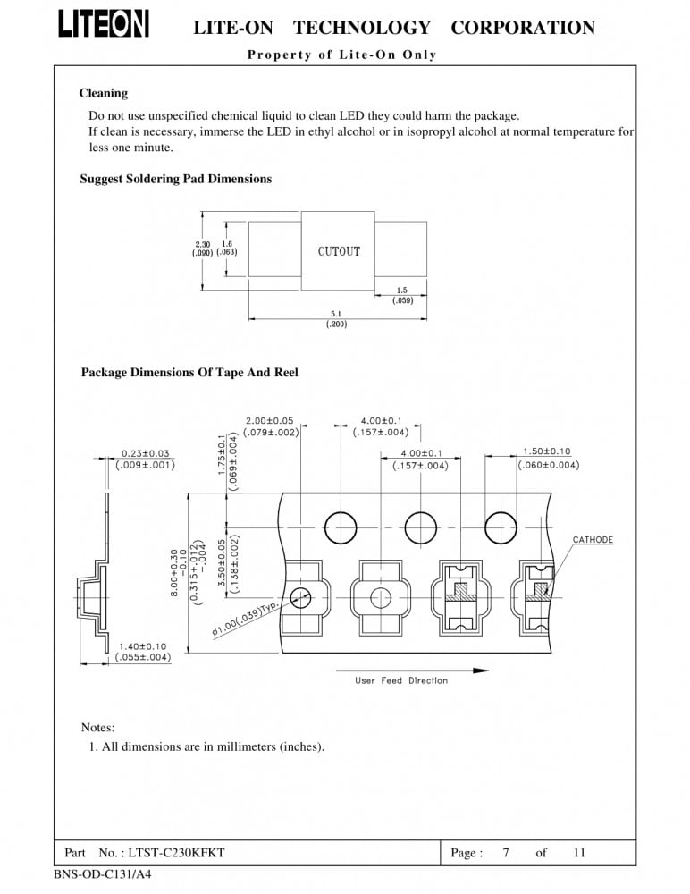 LTST-C230KFKT datasheet page 7