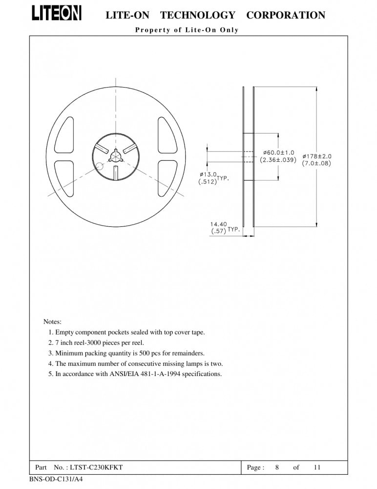 LTST-C230KFKT datasheet page 8