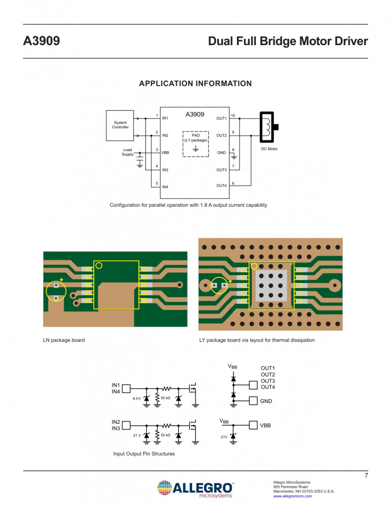 A3909 datasheet page 7