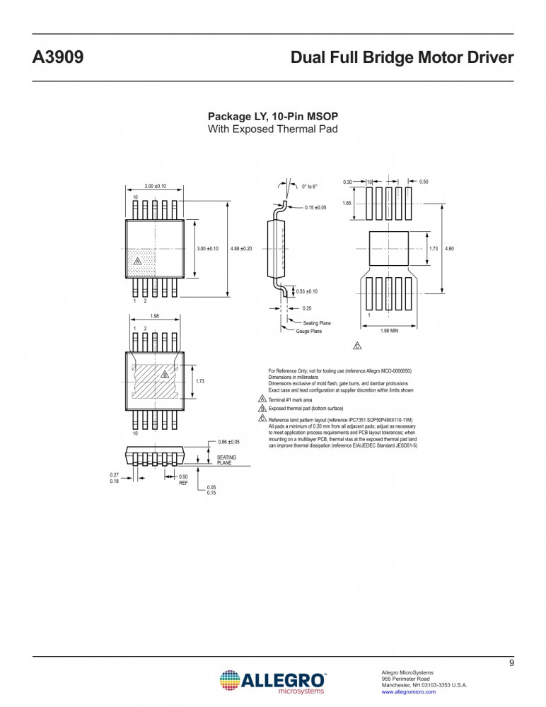 A3909 datasheet page 9