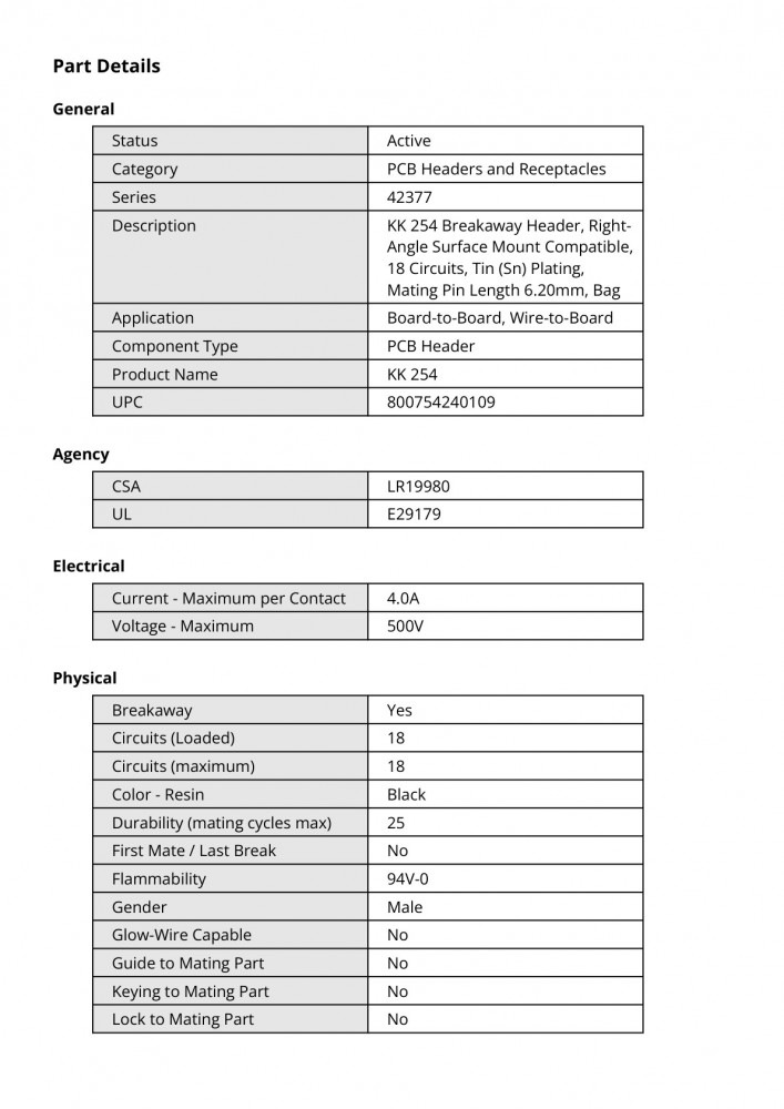 MOLEX 22288180 document image, page 2