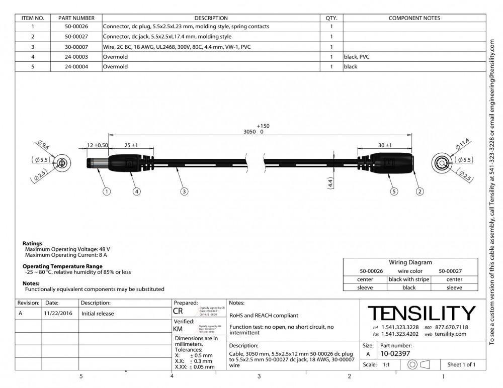 Tensility International 10-02397 product drawing