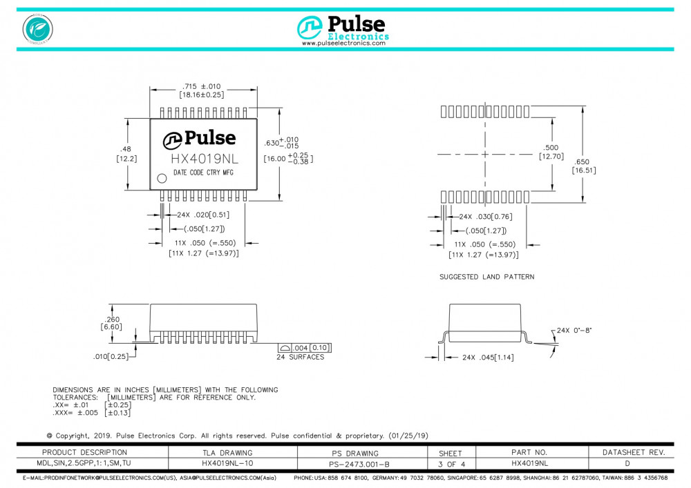 HX4019NL official datasheet page 3