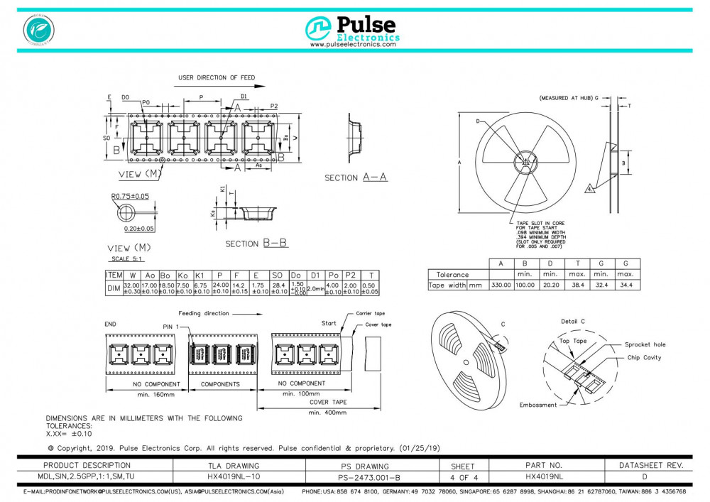 HX4019NL official datasheet page 4