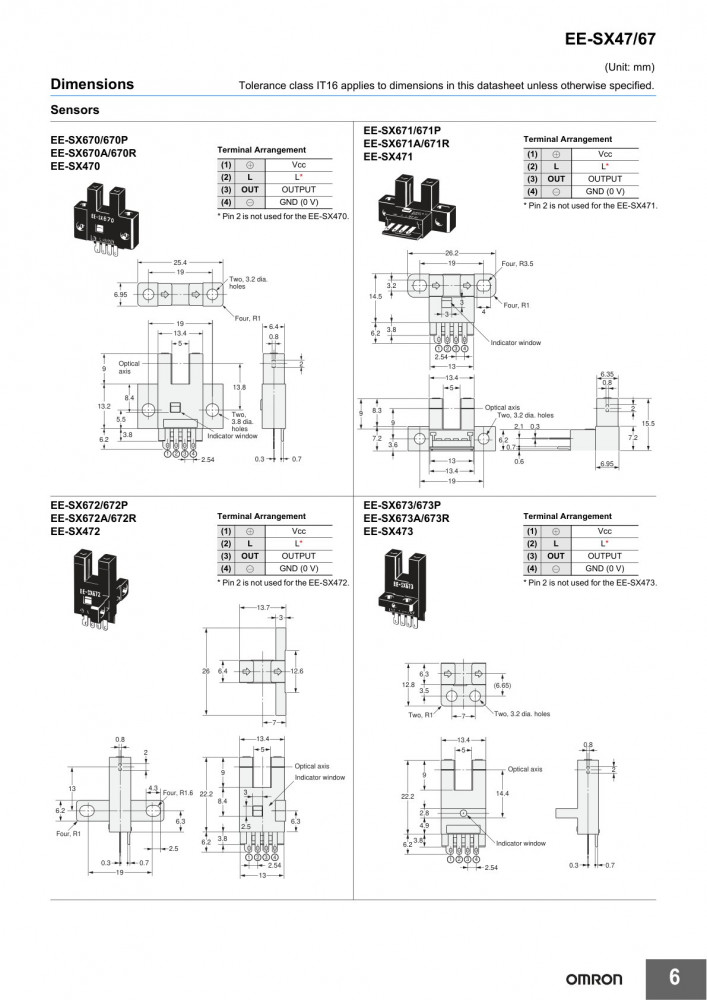 OMRON EE-SX671 datasheet page 6