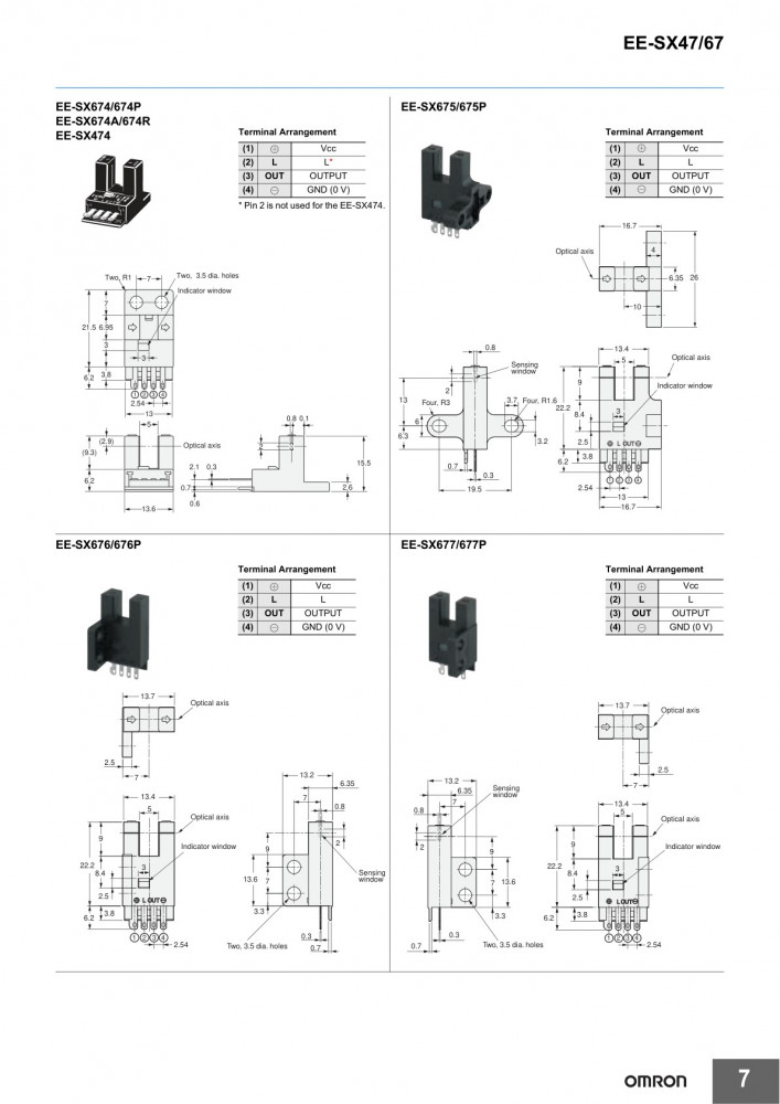 OMRON EE-SX671 datasheet page 7