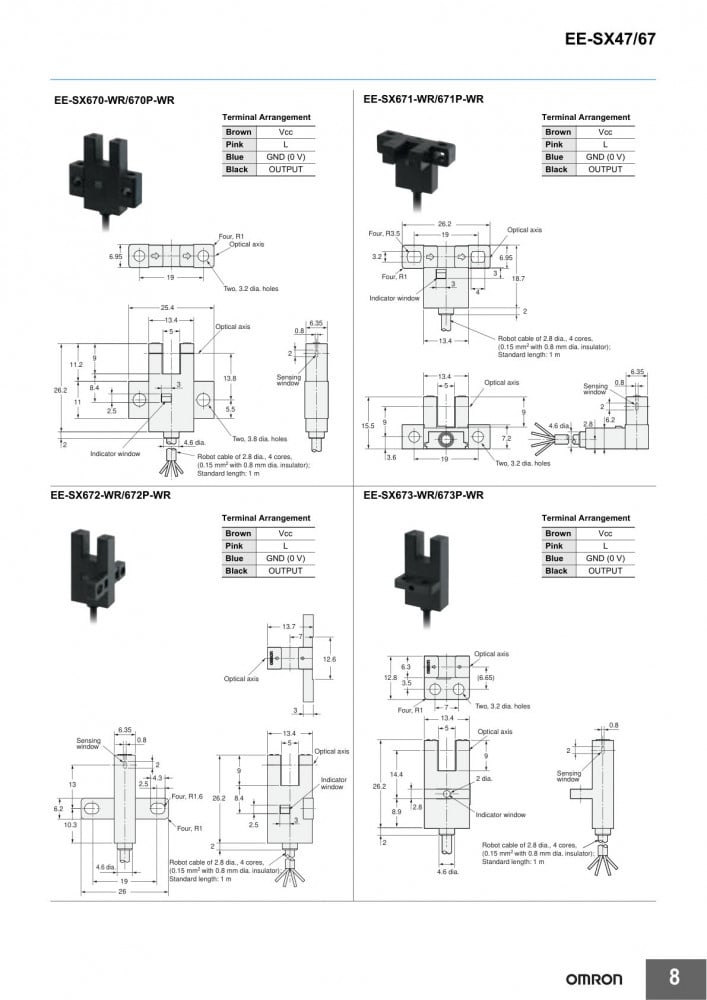 OMRON EE-SX671 datasheet page 8