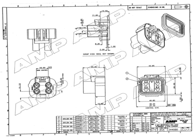 TE Connectivity 344080-1 Housings & Boots for sale