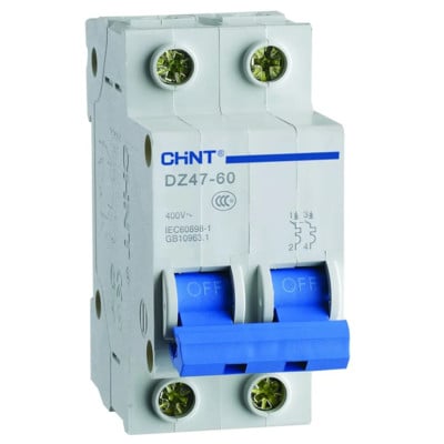 CHINT DZ47-60 2P C60 Miniature Circuit Breaker