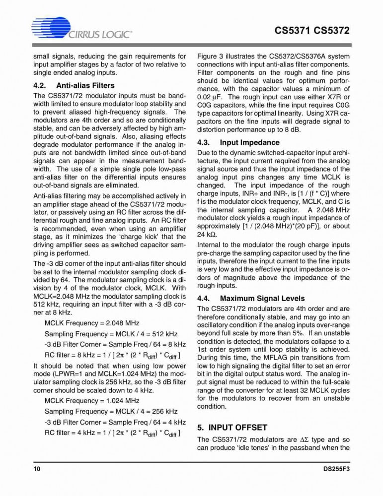 CS5371-BS datasheet page 10