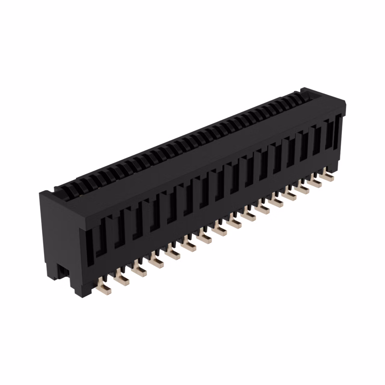 Easy-On FFC/FPC Connector, 0.50mm Pitch, Surface Mount, Vertical, Non-ZIF, Reverse Footprint, Tin Bismuth Plating, Long Terminal Type, Black, 31 Circuits for sale