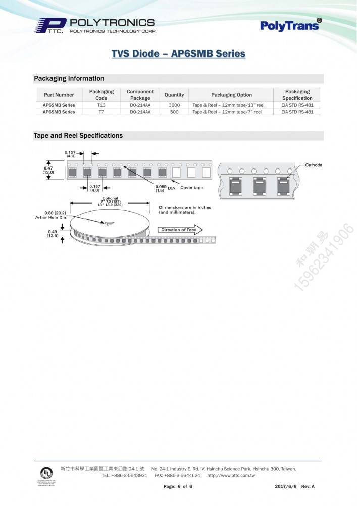 AP6SMB series datasheet page 6