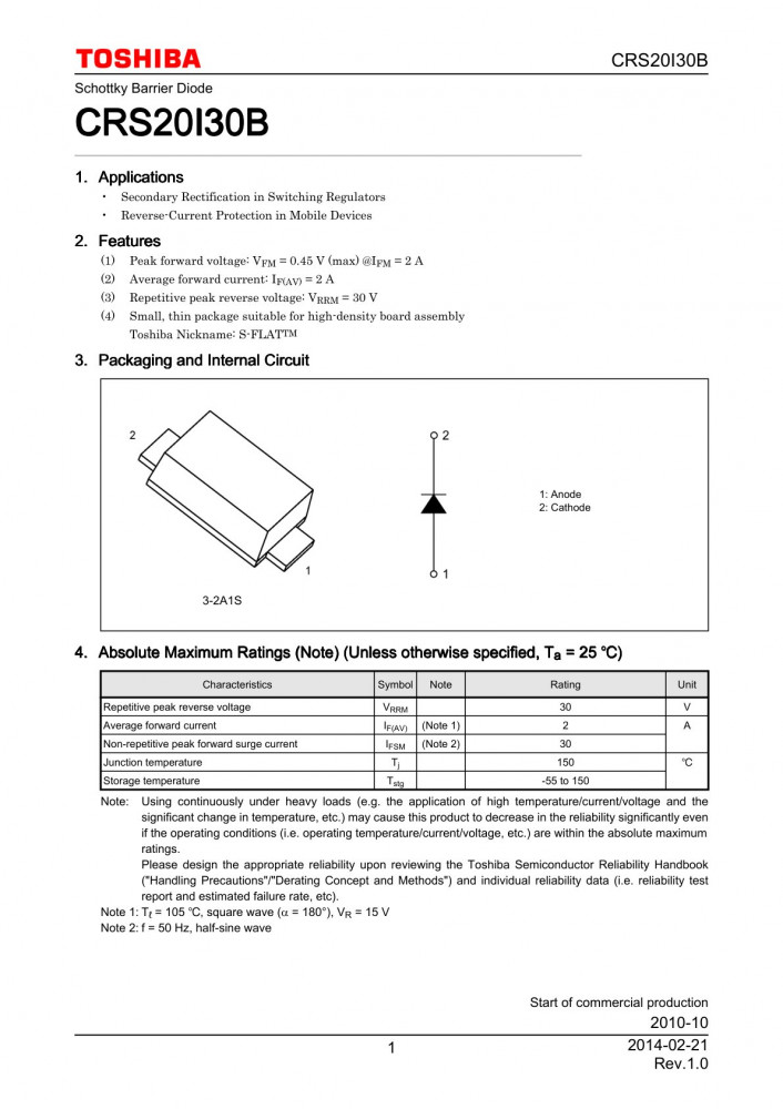 CRS20I30B datasheet page 1